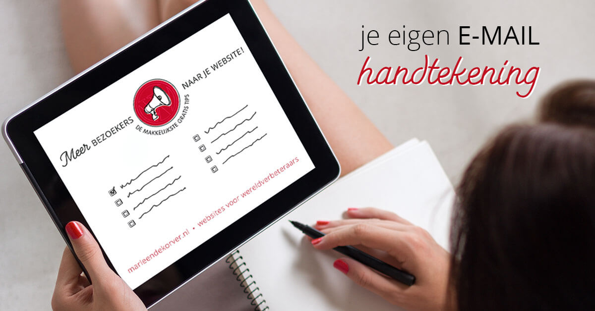 Meer bezoekers op je website? Gebruik je e-mail handtekening!